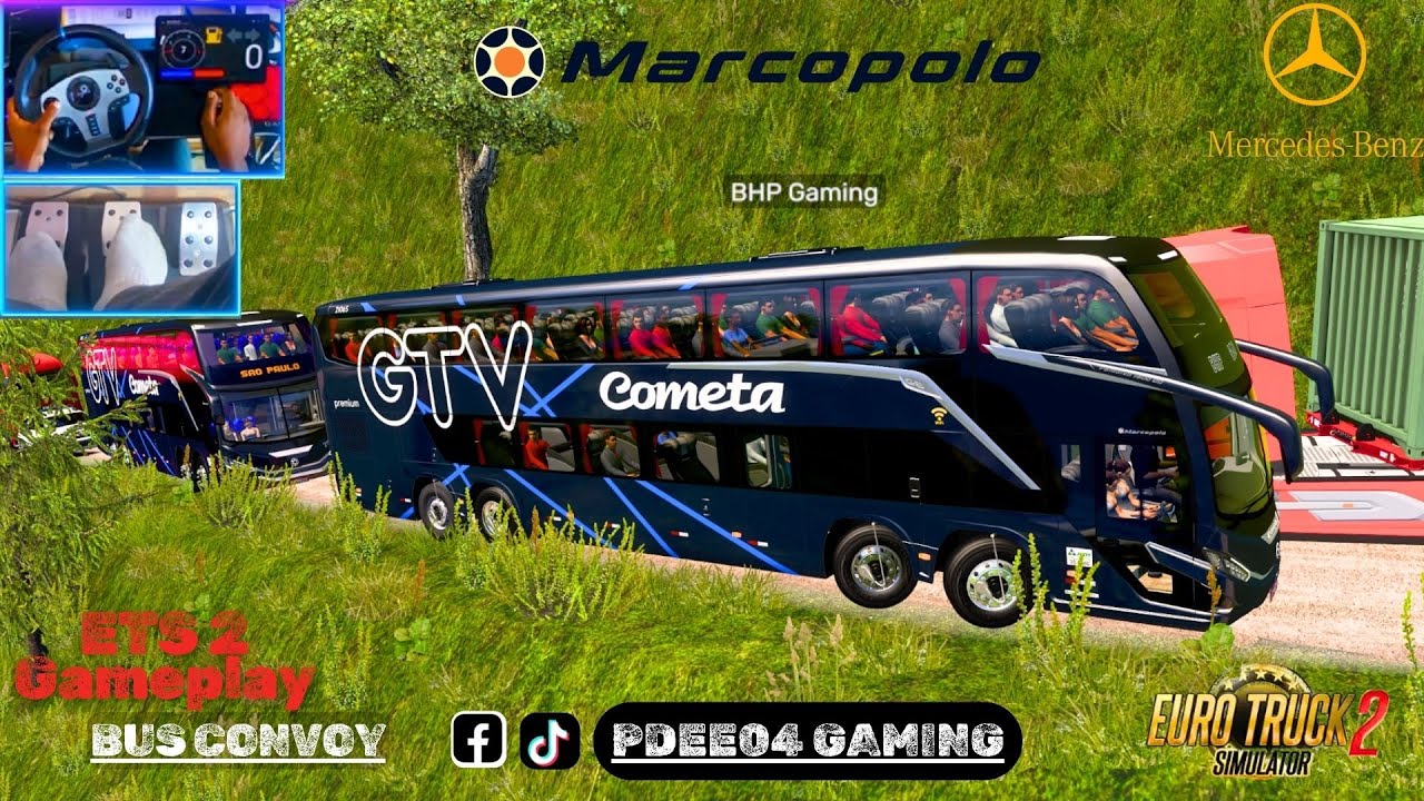 Bus Convoy on Rota? Will it end well? - Gameplay ETS2 [1.53] #pxn # ...