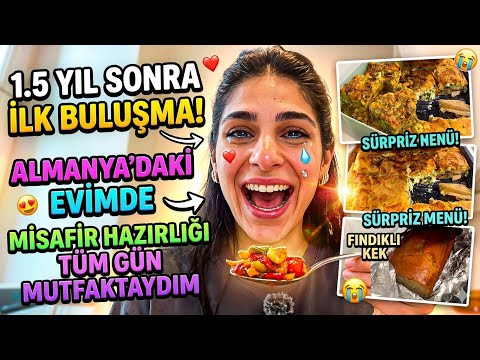 ALMANYA'DA MİSAFİR TELAŞI! 🇩🇪  Tüm Gün Mutfaktaydım! Hasret Bitiyor !