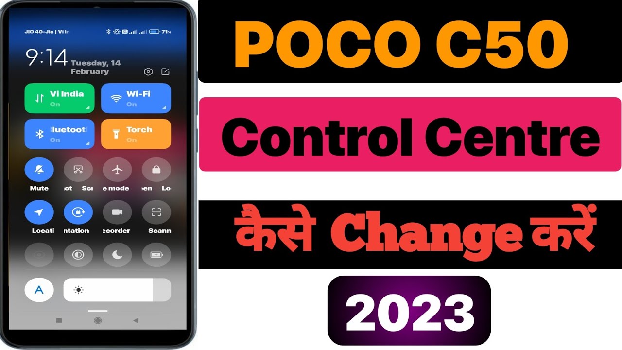 Poco C50 Notification control centre Kaise Change Kare | How to Change ...
