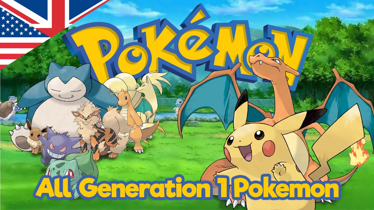 All Generation 1 Pokémon (1-151) - YouTube