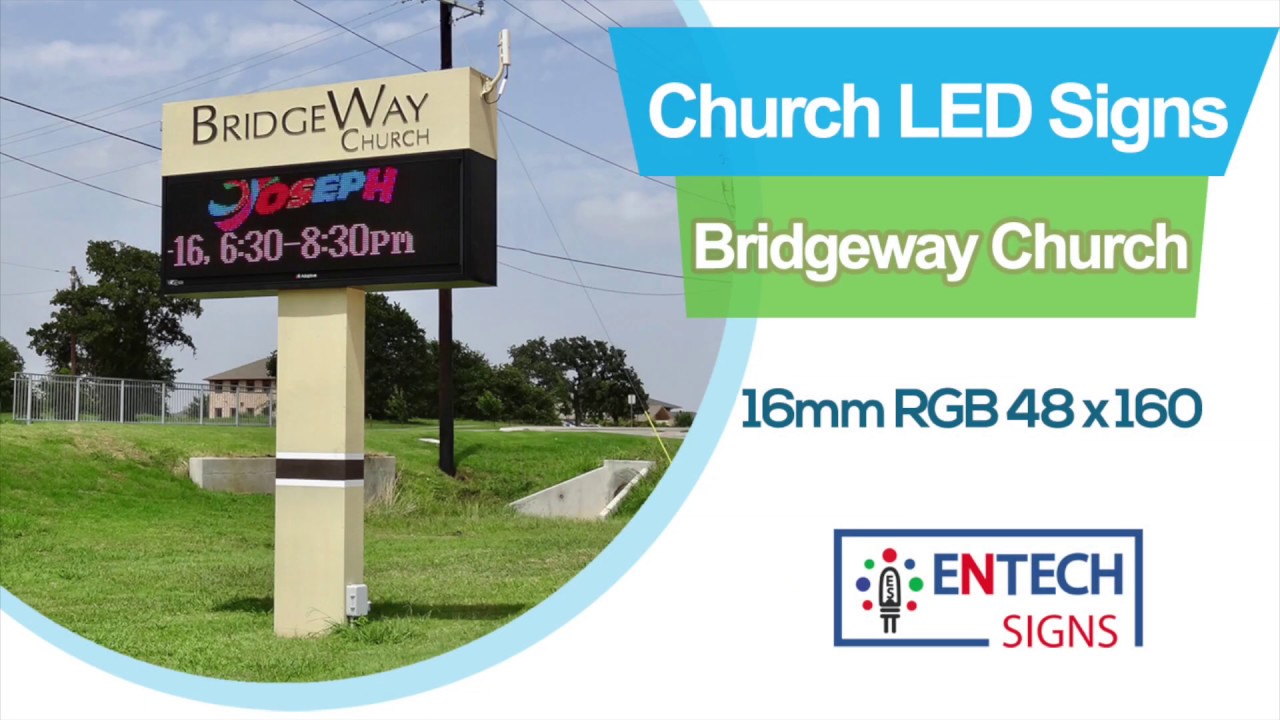 LED Church Signs | Promote Sermon Times! | 16MM LED Sign - YouTube