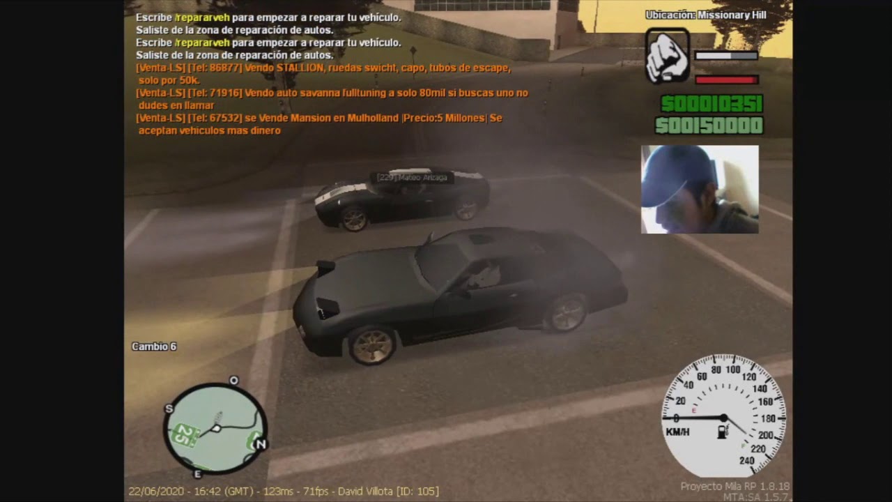 Carreras en San fierro// proyecto mila MTA// Bullet vs Zr-350 - YouTube