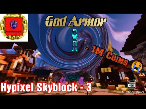 I Made The Best Starter Armor In Hypixel Skyblock 😍 | MINECRAFT - YouTube