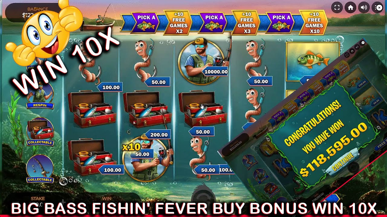 BIG BASS FISHIN' FEVER BUY BONUS WIN 10X | BIG WIN | MEGA WIN | ULTRA ...