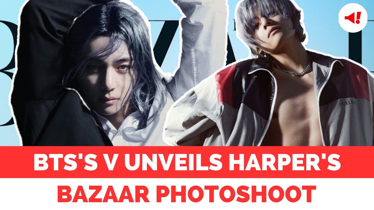 BTS's V Unveils Behind-the-Scenes of Harper's BAZAAR Photoshoot, Sends ...