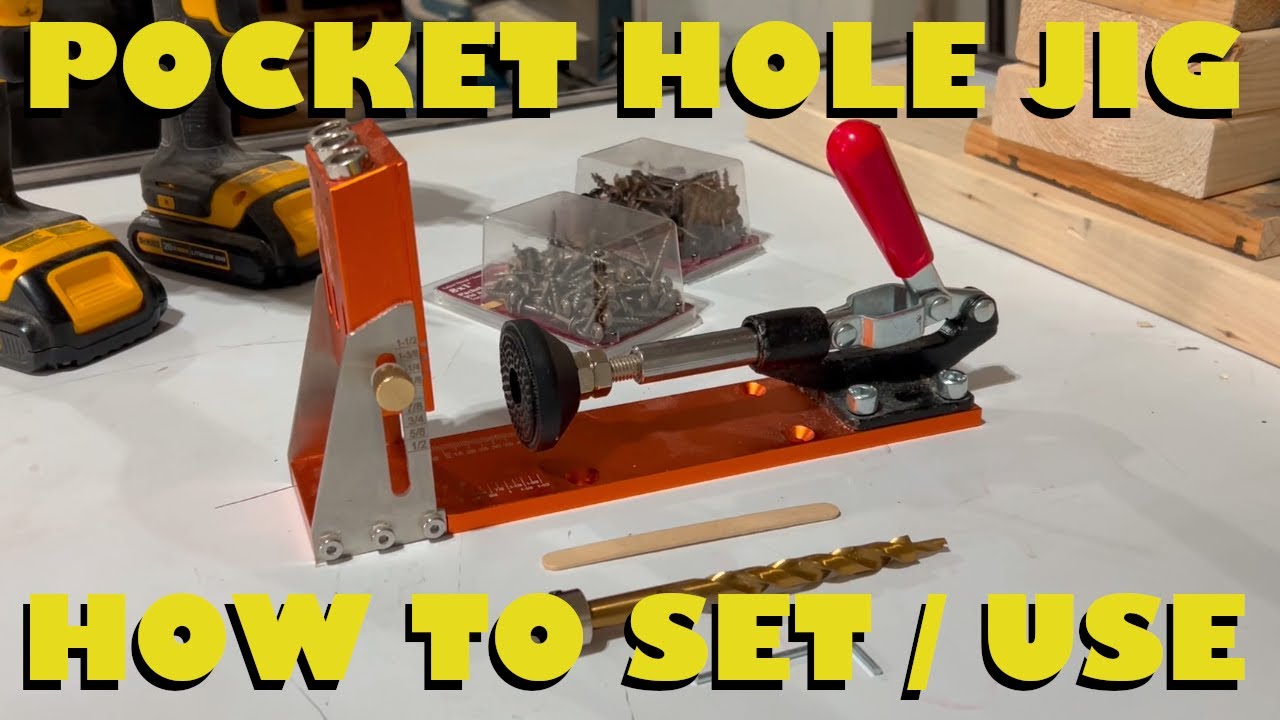 How to set and use a clamp pocket hole jig (VEVOR) - YouTube