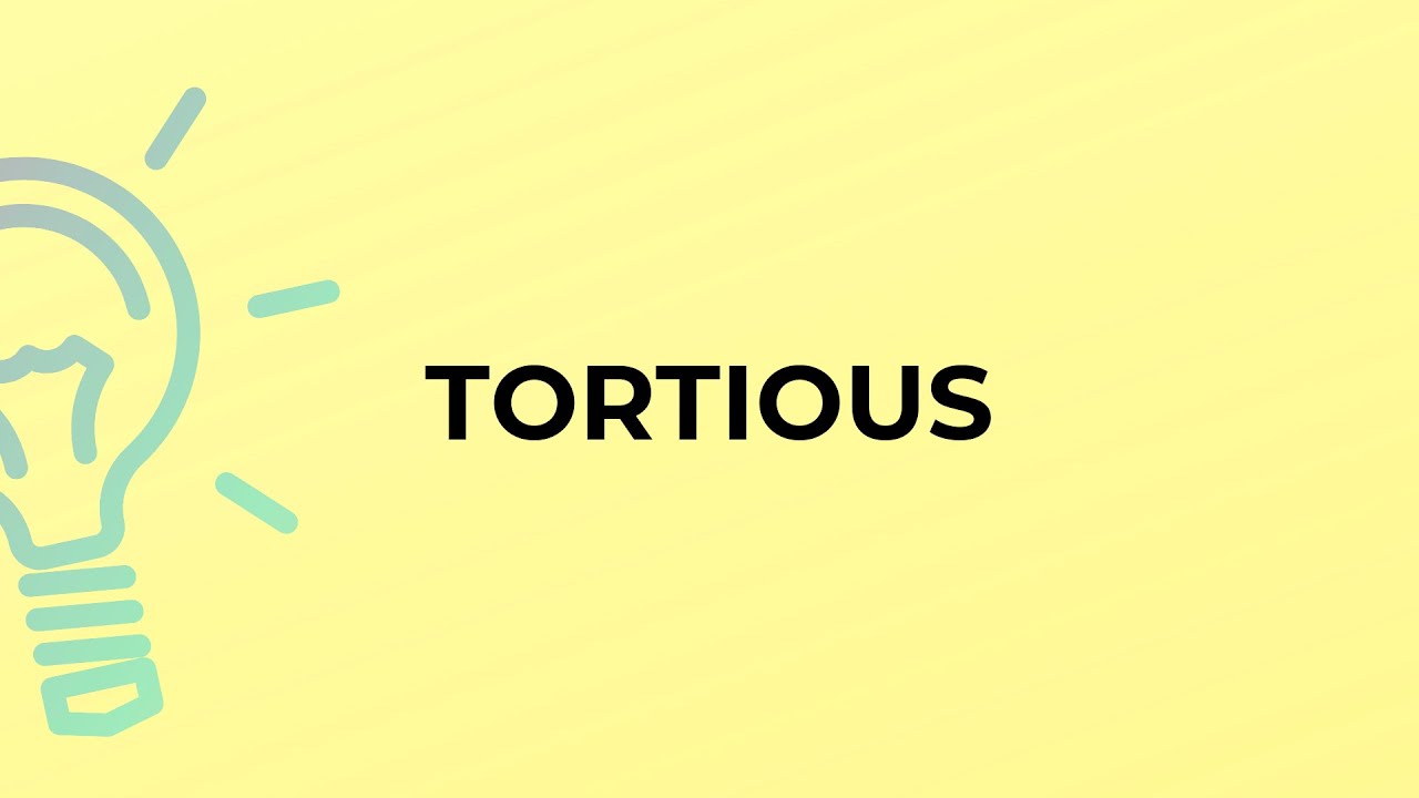 What is the meaning of the word TORTIOUS? - YouTube