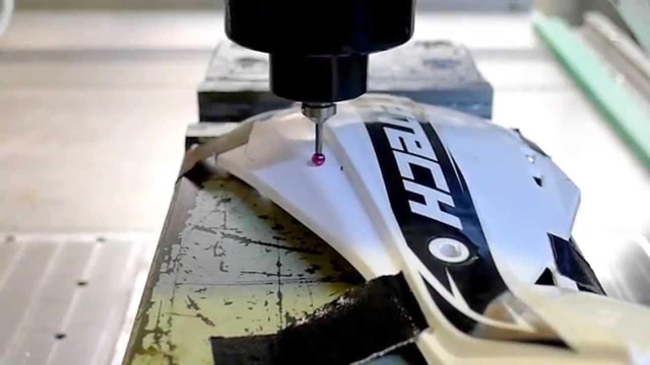 3D probe test: probing a plastic part - YouTube