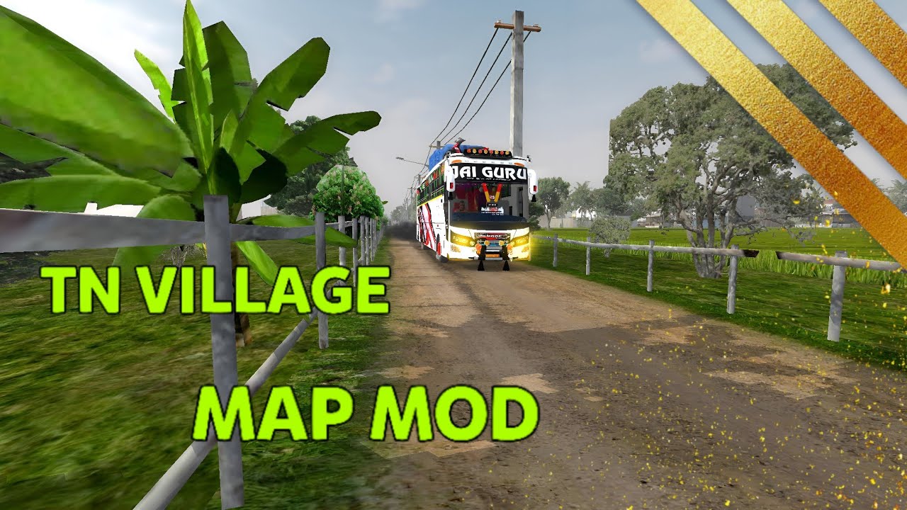 tn Village beautiful map mod for bussid 😱😱map mod Bussid best village ...
