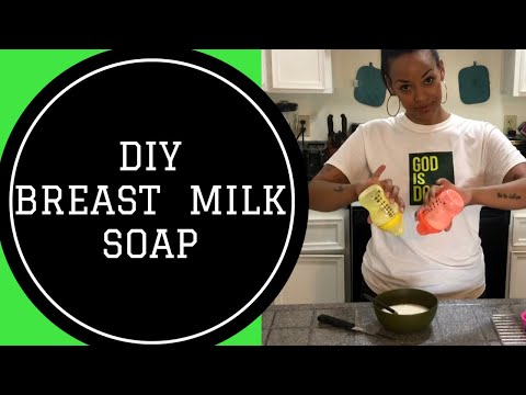 SIMPLE DIY BREAST MILK SOAP: Don’t waste your liquid gold! Help keep baby’s skin smooth!