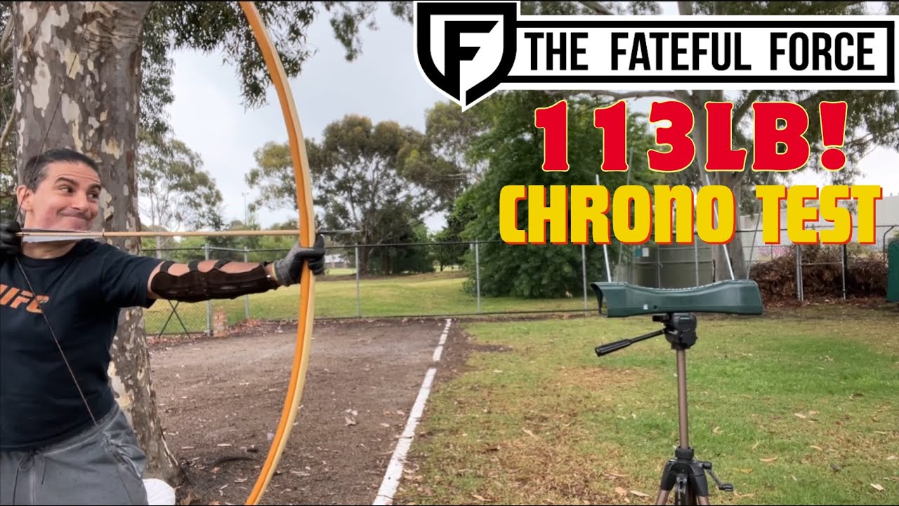 113lb English Warbow. Chrono Test! The Importance of Good Data. - YouTube