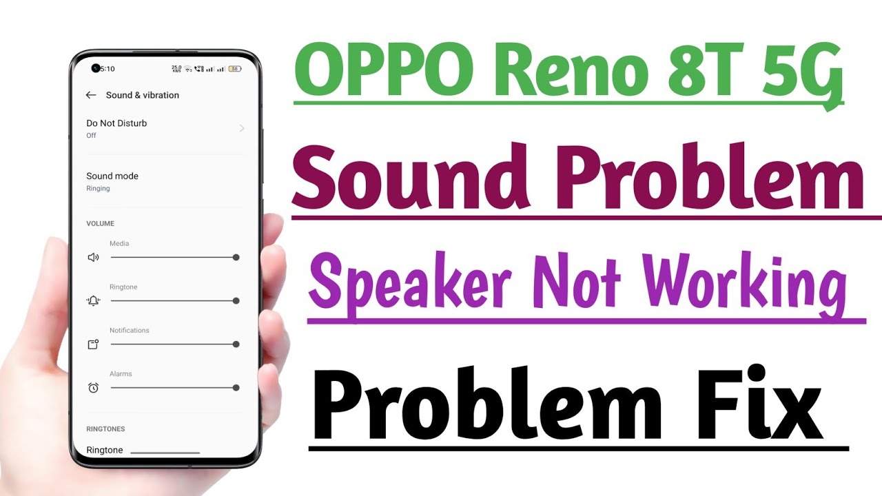 OPPO Reno 8T 5G Sound problem Fix Speaker Not Working Problem solve ...