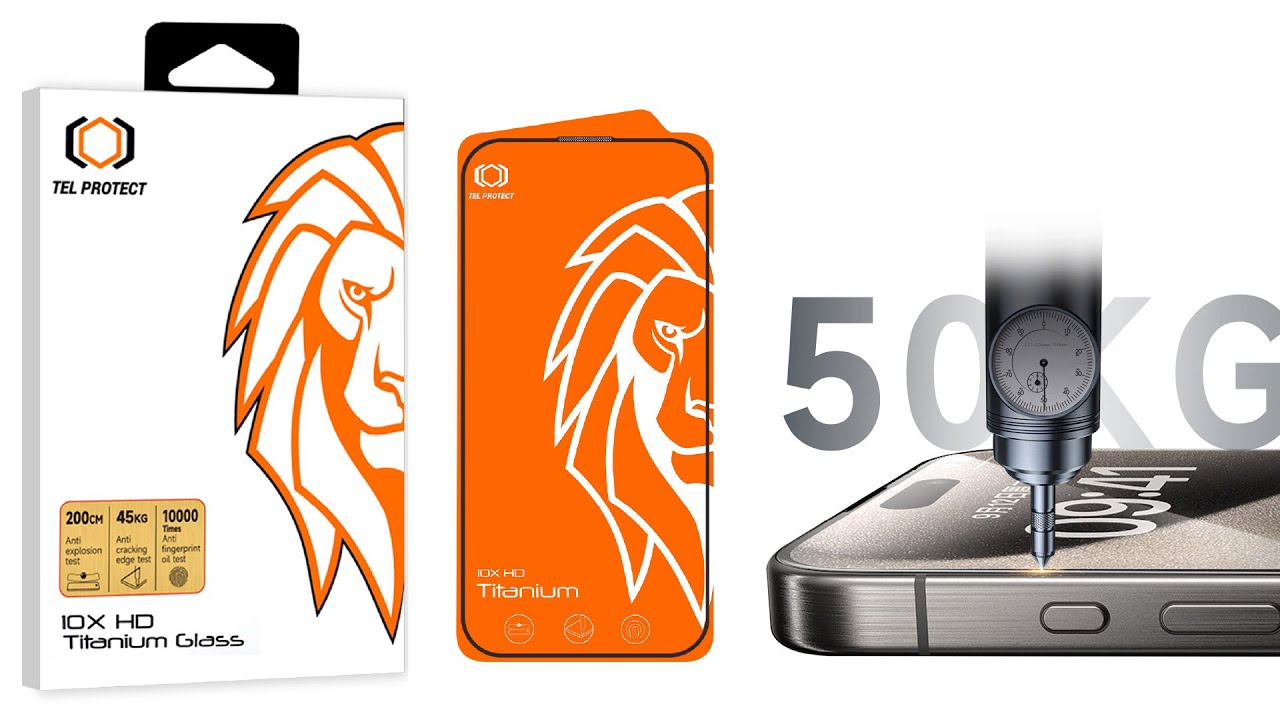 Tempered Glass 10X HD TITANIUM | Durability test - YouTube