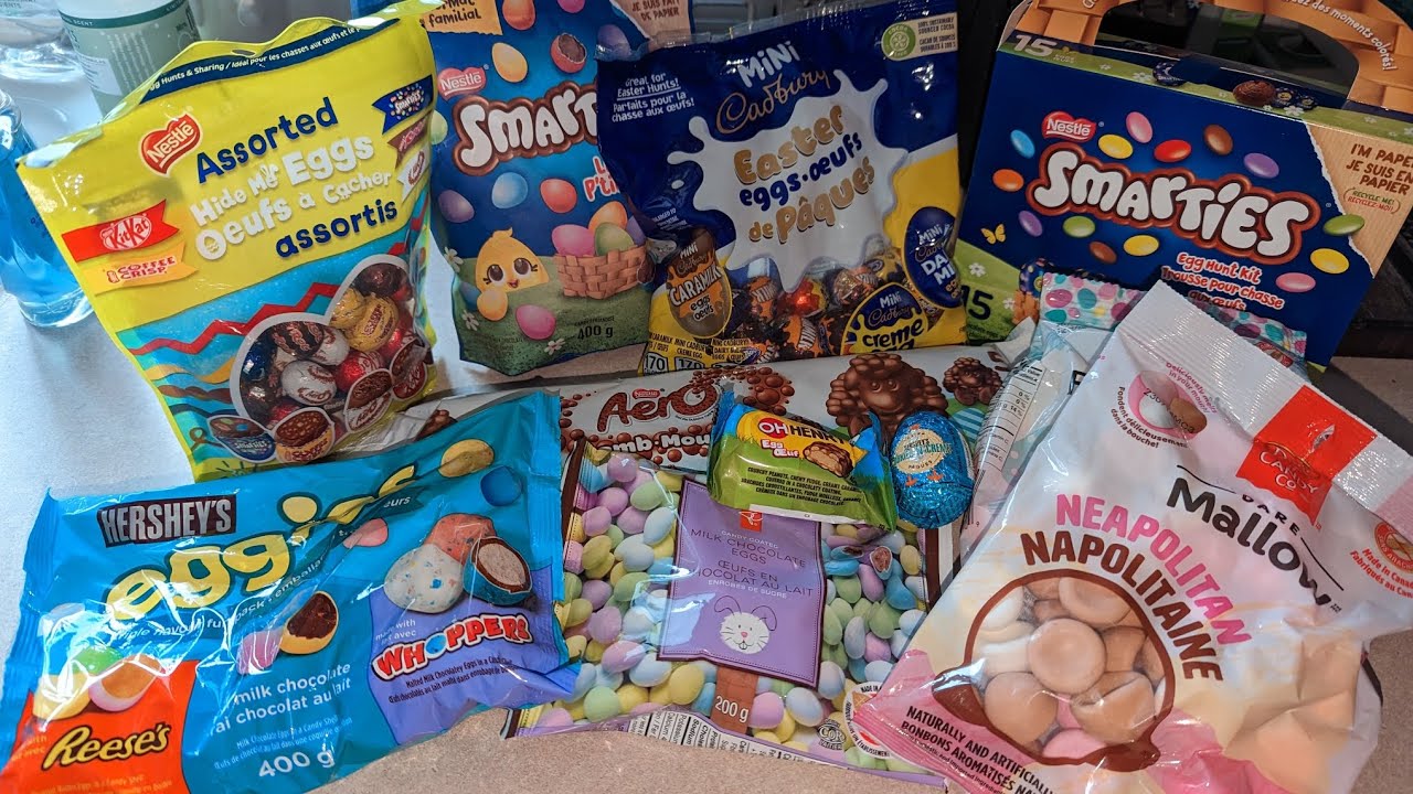 American Tries Canadian Easter Candy For The First Time! - YouTube
