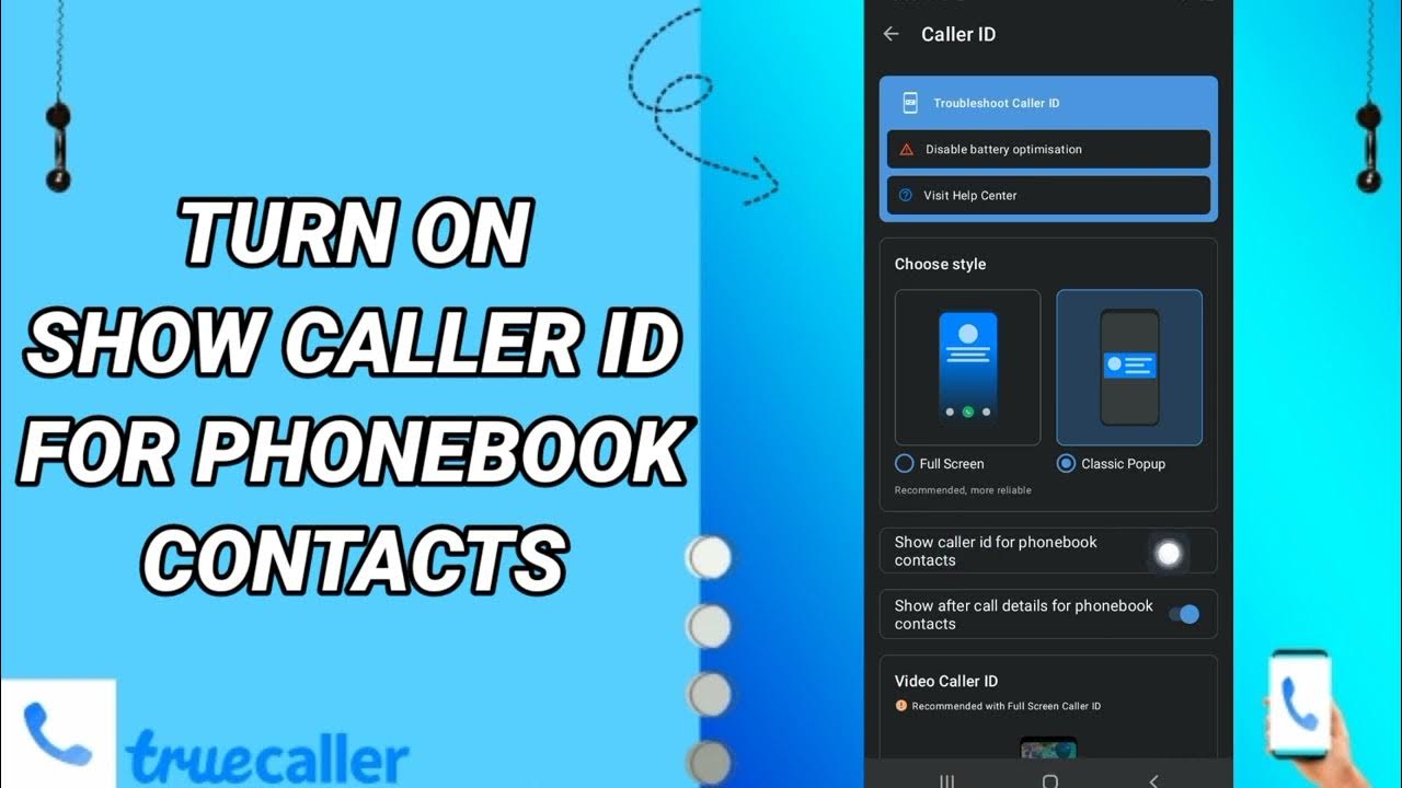 How To Turn On Show Caller Id For Phonebook Contacts On Truecaller App ...