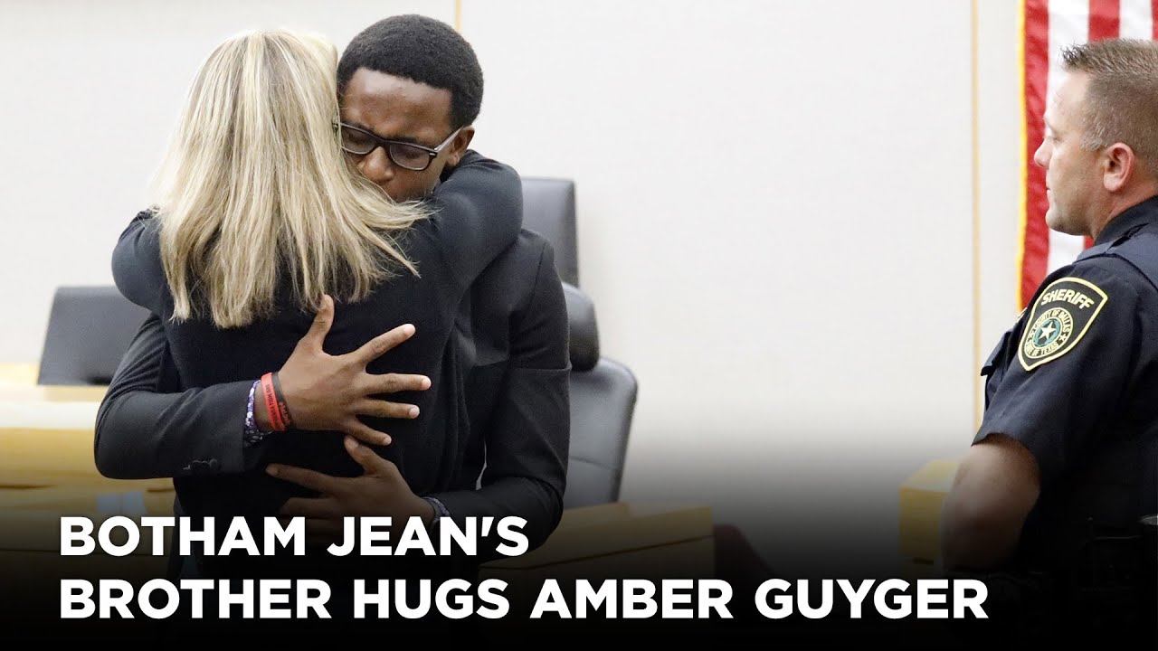 'I forgive you': Botham Jean's brother hugs Amber Guyger after she gets ...