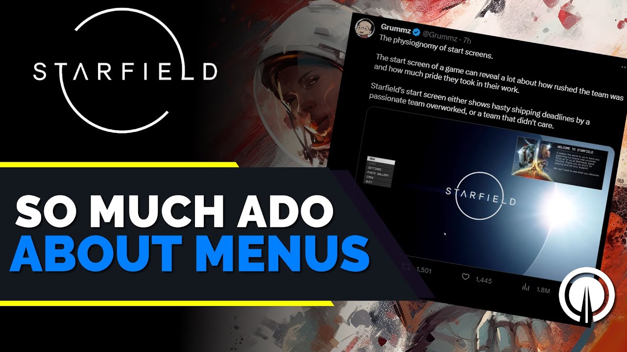 Starfield Menu Drama Is Next Level Entertainment | Starfield News - YouTube