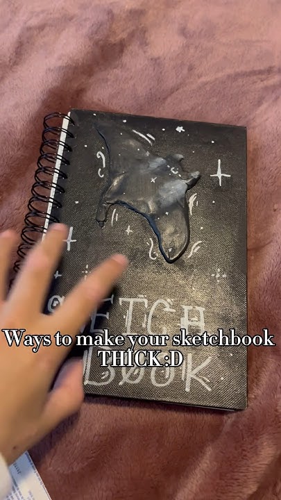 How to make your sketch book thick! #art #sketchbook - YouTube