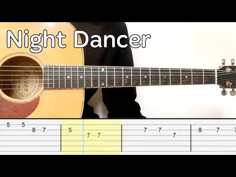 Imase - Night Dancer (Easy Guitar Tabs Tutorial) - YouTube