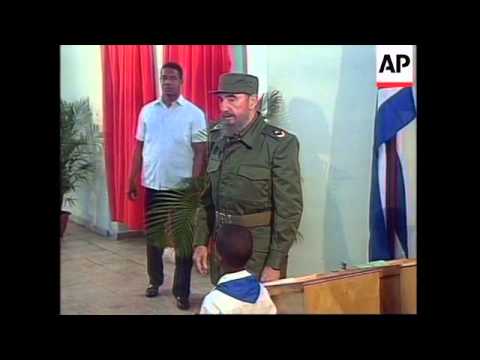 CUBA: PRESIDENT FIDEL CASTRO CASTS VOTE IN GENERAL ELECTION - YouTube