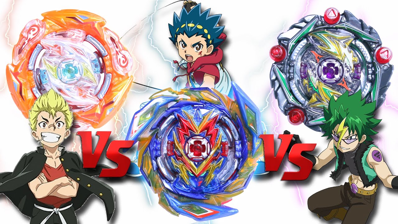 BRAVE VALKYRIE vs CURSE SATAN vs GLIDE RAGNARUK | Beyblade Burst ...