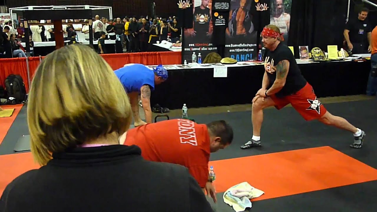 DDP holding his YRG yoga class at MMA & Sports Expo- 10/23/10 - YouTube