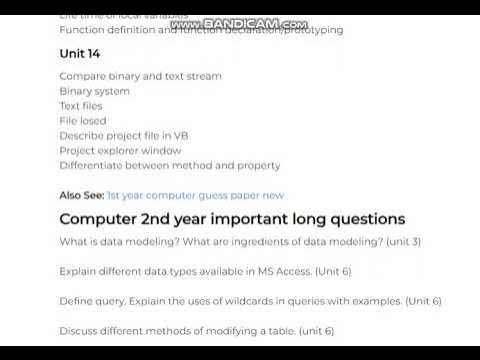 Class 12 Computer Science Guess Paper 2024 Part-2 |2nd Year Computer Important Short, Long ...