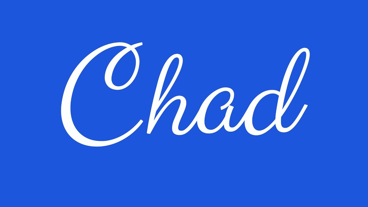 Learn how to Sign the Name Chad Stylishly in Cursive Writing - YouTube