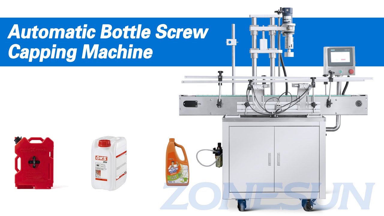 How To Use Automatic Capping Machine for F-style Gallon Jugs? - YouTube