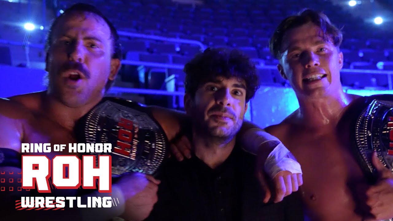 Aussie Open Celebrates Their Win with ROH Chairman Tony Khan | ROH ...