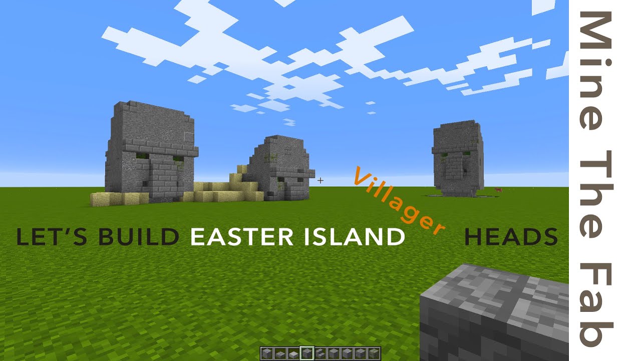 Easter Island Villager Heads. How to build them. - YouTube