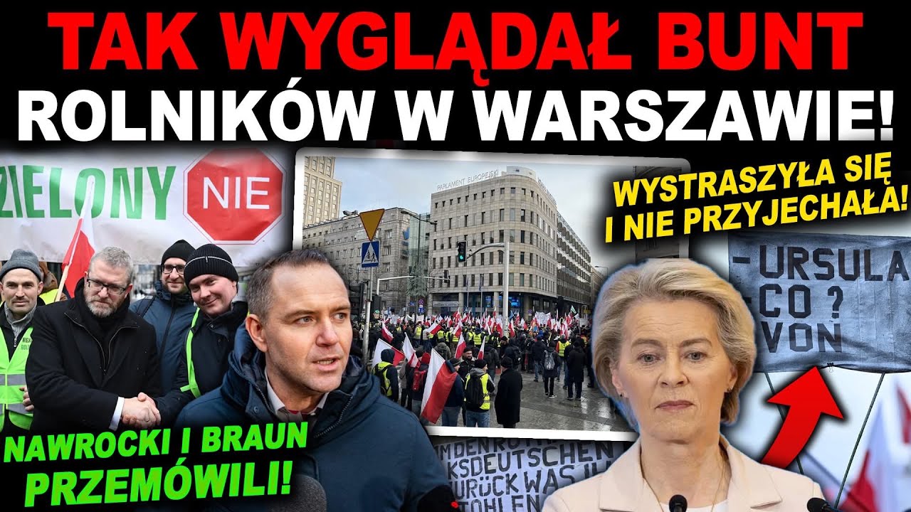 „DROGA DO ZAORANIA I ZAGŁADY ROLNICTWA” - grzmiał Braun na proteście w ...