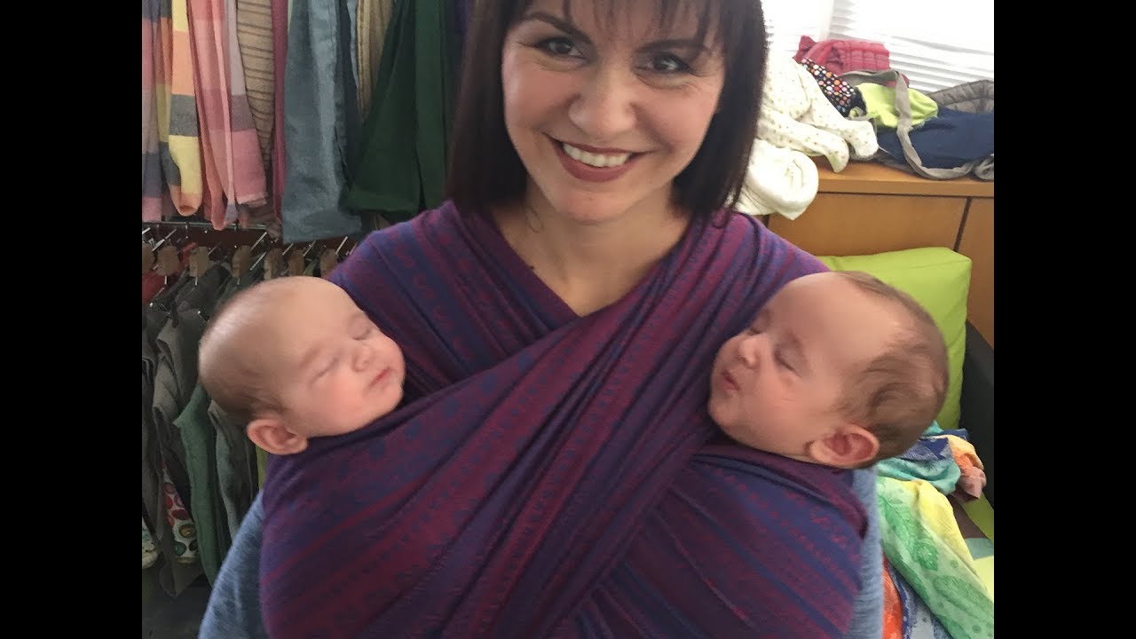 Babywearing with twins is amazing! - YouTube