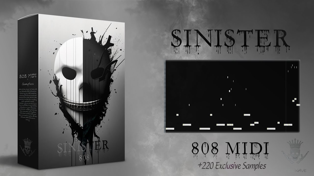 [+200] 808 MIDI KIT "SINISTER" 808 Midi Slides - YouTube