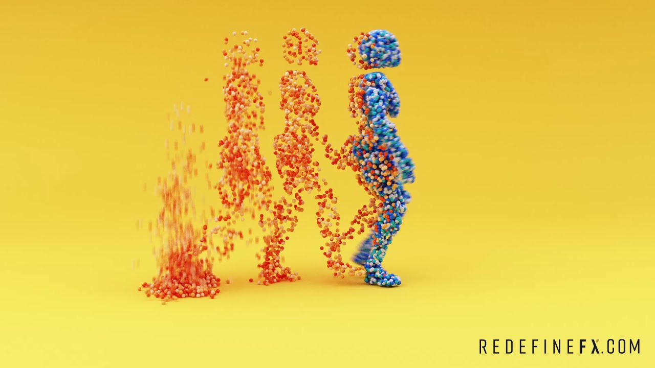 Animated Character with tyFlow PhysX Particles - YouTube