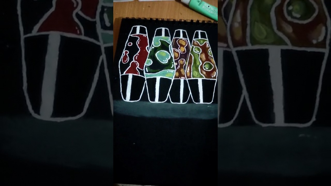 How to draw a Lava Lamp #lavalamp - YouTube