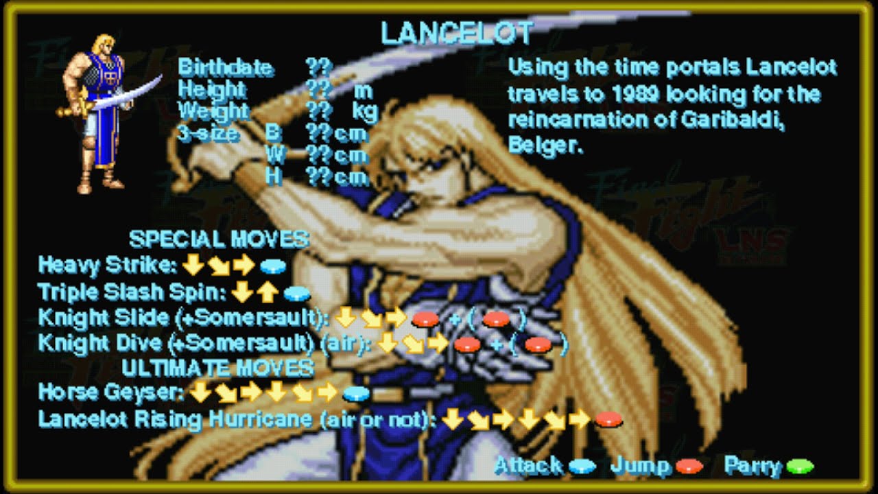 Final Fight LNS Ultimate v.04.1 - Capcom All Stars - Hard - Lancelot ...