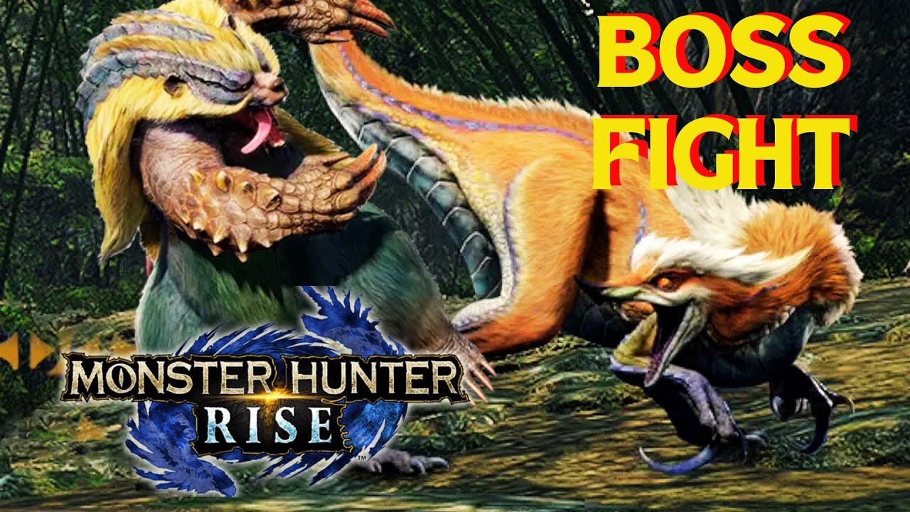 Monster Hunter Rise : BOSS FIGHT Izuchi and Arzuros 4k/60fps - YouTube