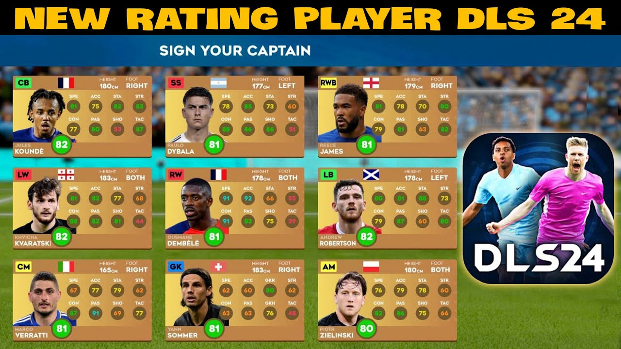 DLS 24 | Cập nhật TĂNG - GIẢM chỉ số Ronaldo, Messi...Dream League Soccer 2024 - YouTube