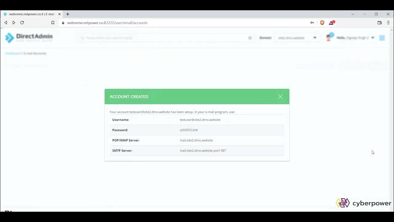 How to Create Email Account in DirectAdmin - Voxfor - YouTube