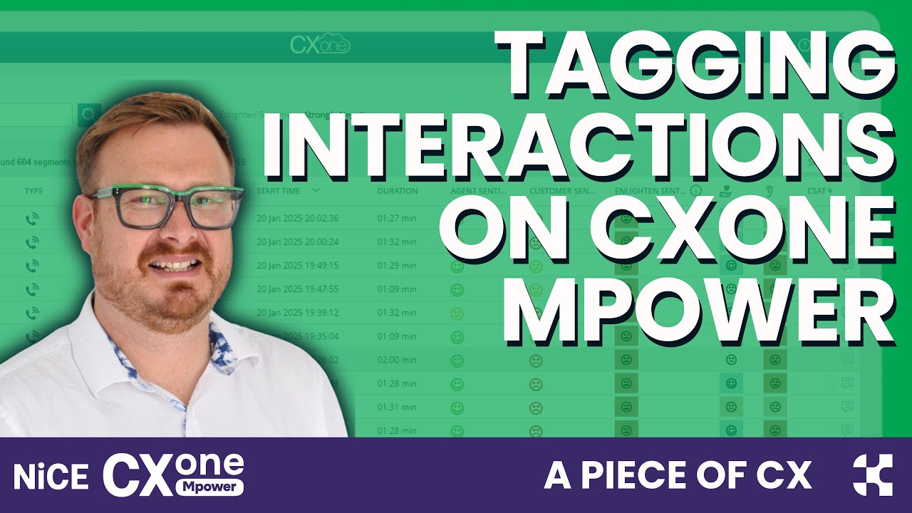 A Piece of CX: Tagging Interactions easily in NiCE CXone Mpower - YouTube
