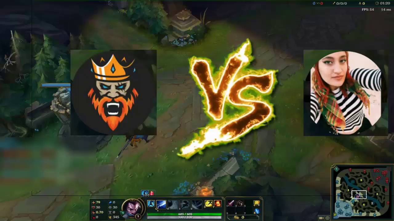 Gizem Lol vs Hüseyin Yulafcı - LOL 1VS1 - YouTube