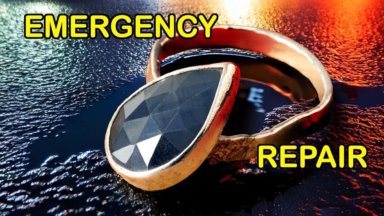 How To Fix A Broken Ring Caught in An Accident - YouTube