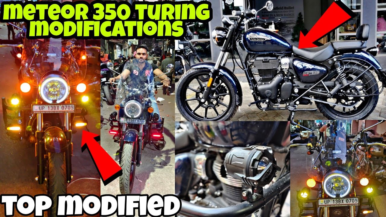 Royal Enfield meteor 350 touring modifications | Royal enfield meteor ...