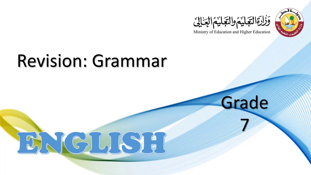 Grade 7 English Revision Grammar YouTube