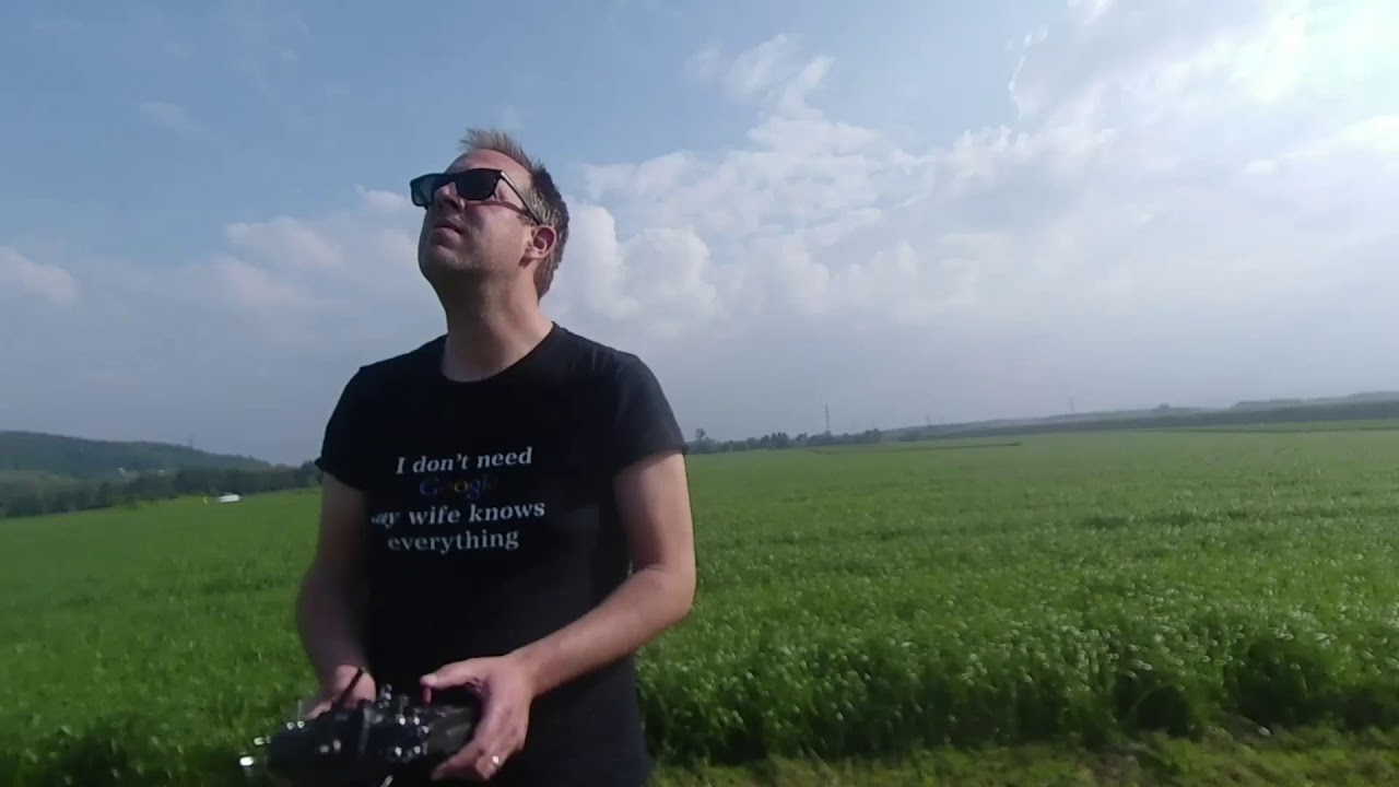 HK WingWing Z84 first flight - YouTube