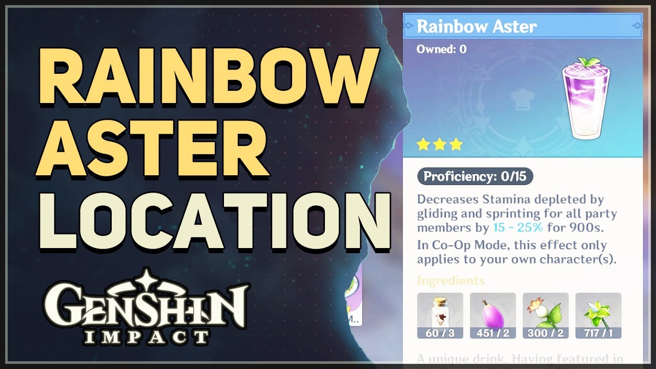 Rainbow Aster Location Genshin Impact - YouTube