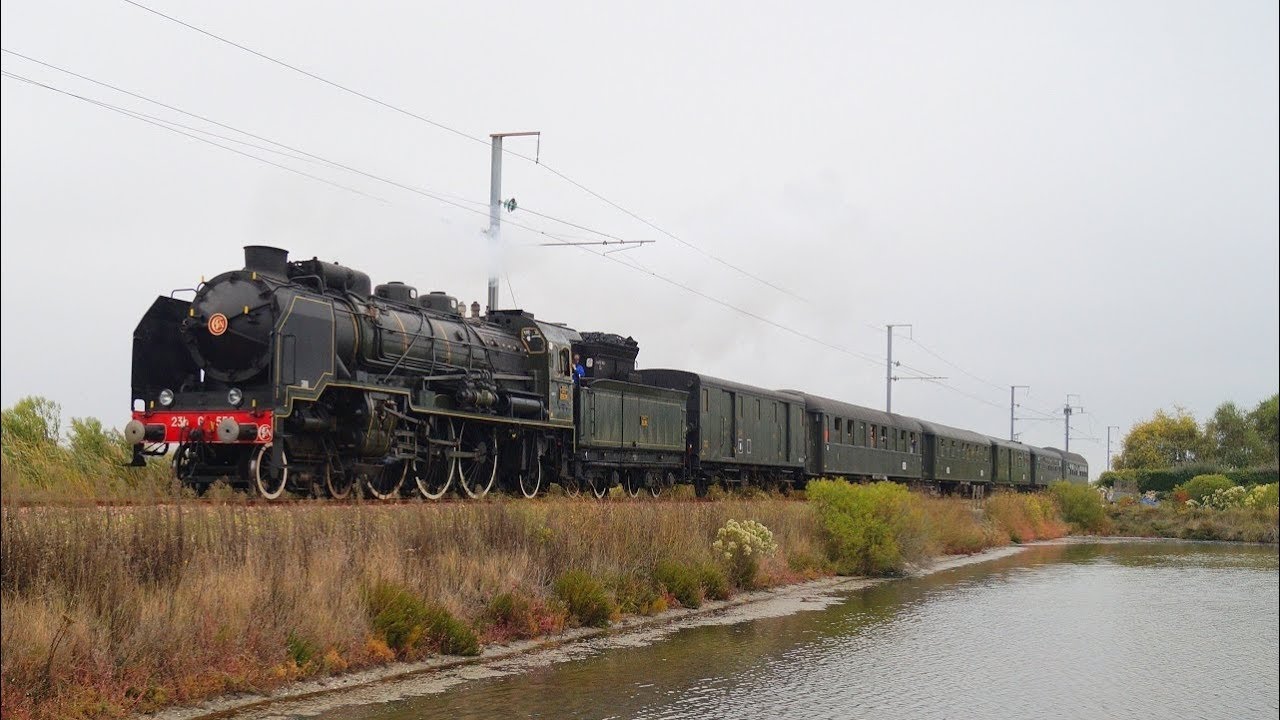 Pacific 231 G 558 du PVC entre Nantes et Le Croisic - YouTube