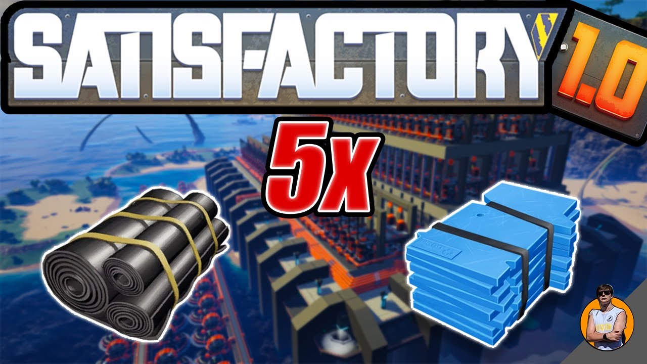 Best PLASTIC and RUBBER Recipe in SATISFACTORY 1.0 - 5x your PRODUCTION ...