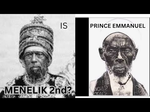 Spiritual connection between Prince Emmanuel and Menelik II. - YouTube